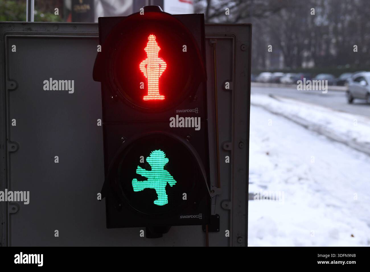 Ampeln für die Sesamstraße am 13.01.2026 in Hamburg Ernie und Bert ...