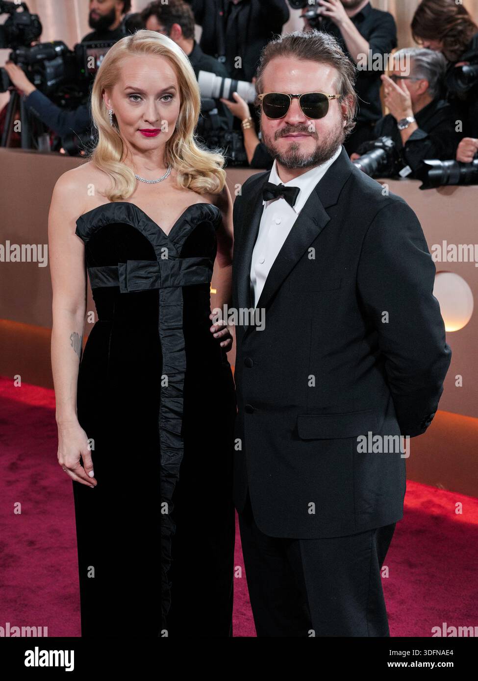 Mona Fastvold and Brady Corbet walking on the red carpet at The 83rd ...