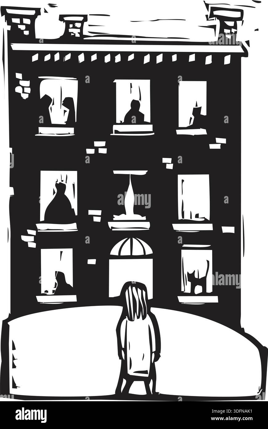 Hotel family apartment Black and White Stock Photos & Images - Alamy