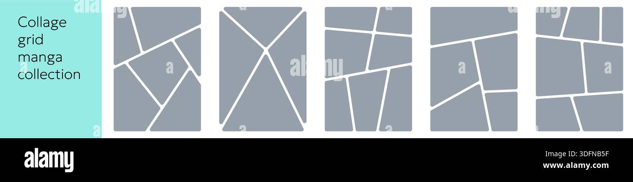 Professional storyboard collection with various manga frame sizes and ...