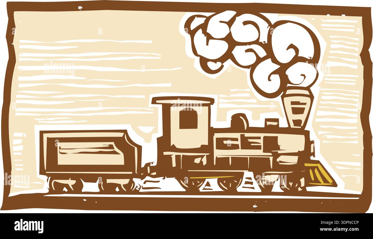 Woodcut style vintage image Stock Vector Images - Alamy