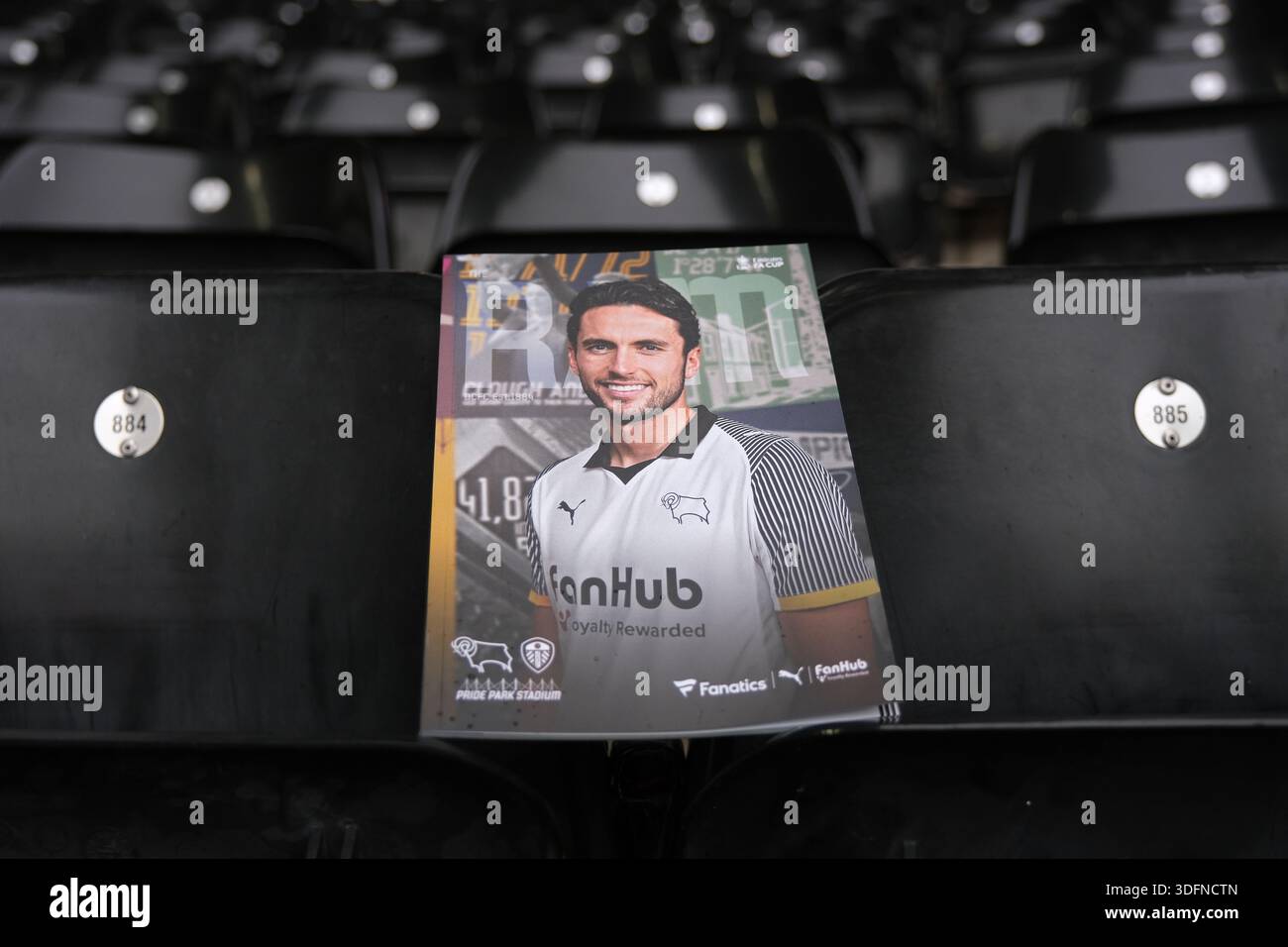 Matchday programme seen during the Emirates FA Cup third round football ...