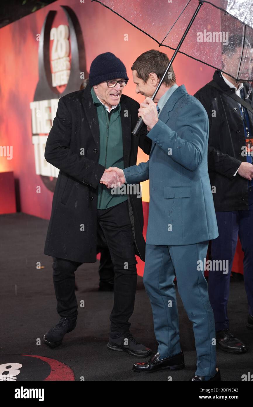 Danny Boyle (left) and Jack O'Connell attending the world premiere of ...