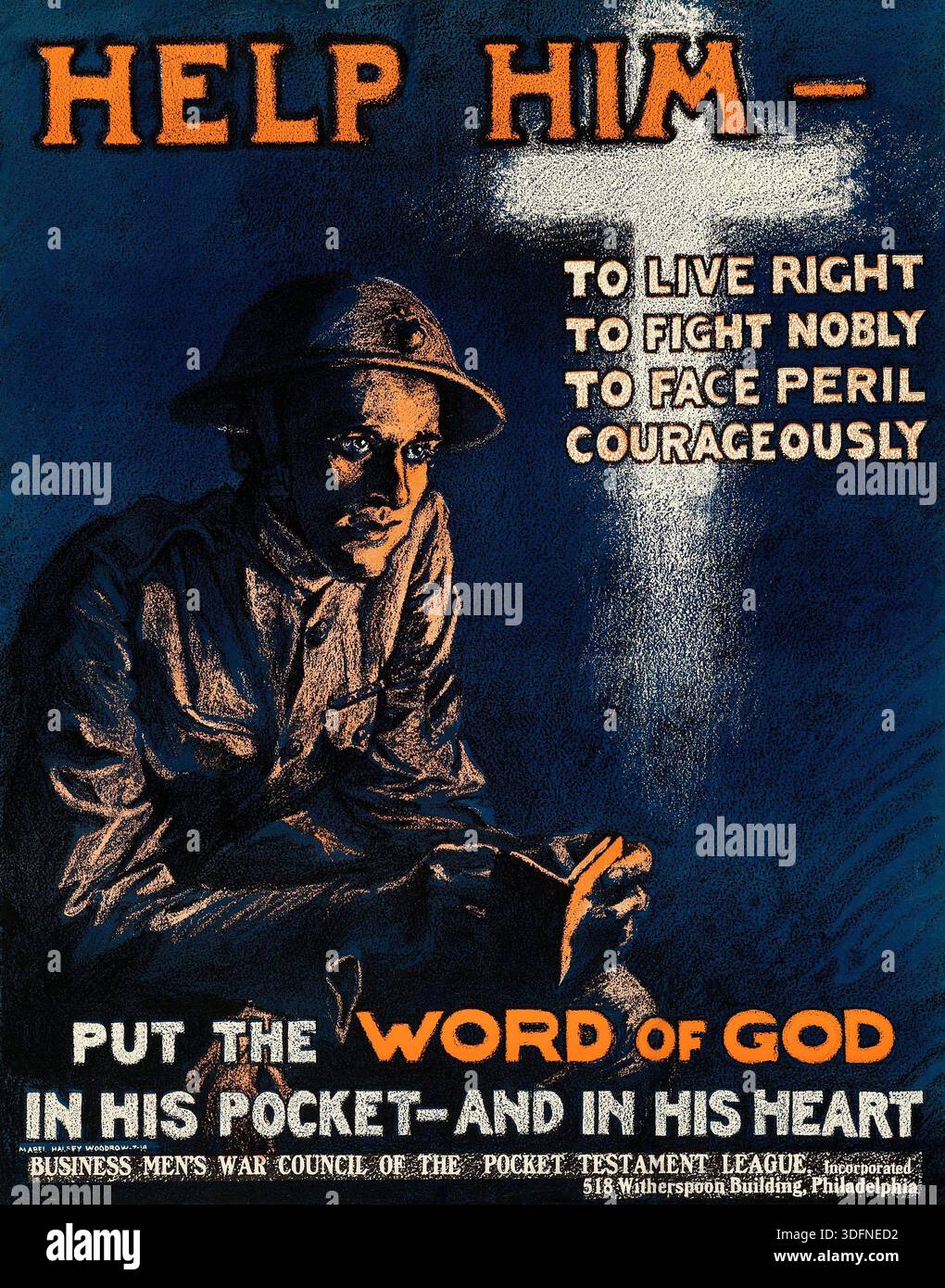 This 1918 World War I propaganda poster, created for the Business Men's ...