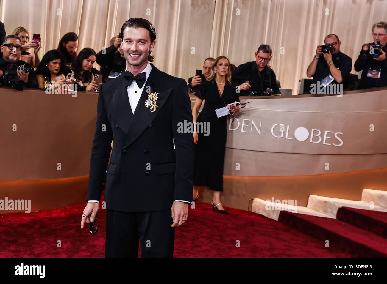 Patrick Schwarzenegger walking on the red carpet at The 83rd Annual ...