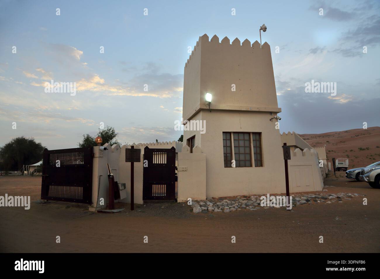 Desert Night Camp Wahiba Sands Oman Entrance Stock Photo - Alamy