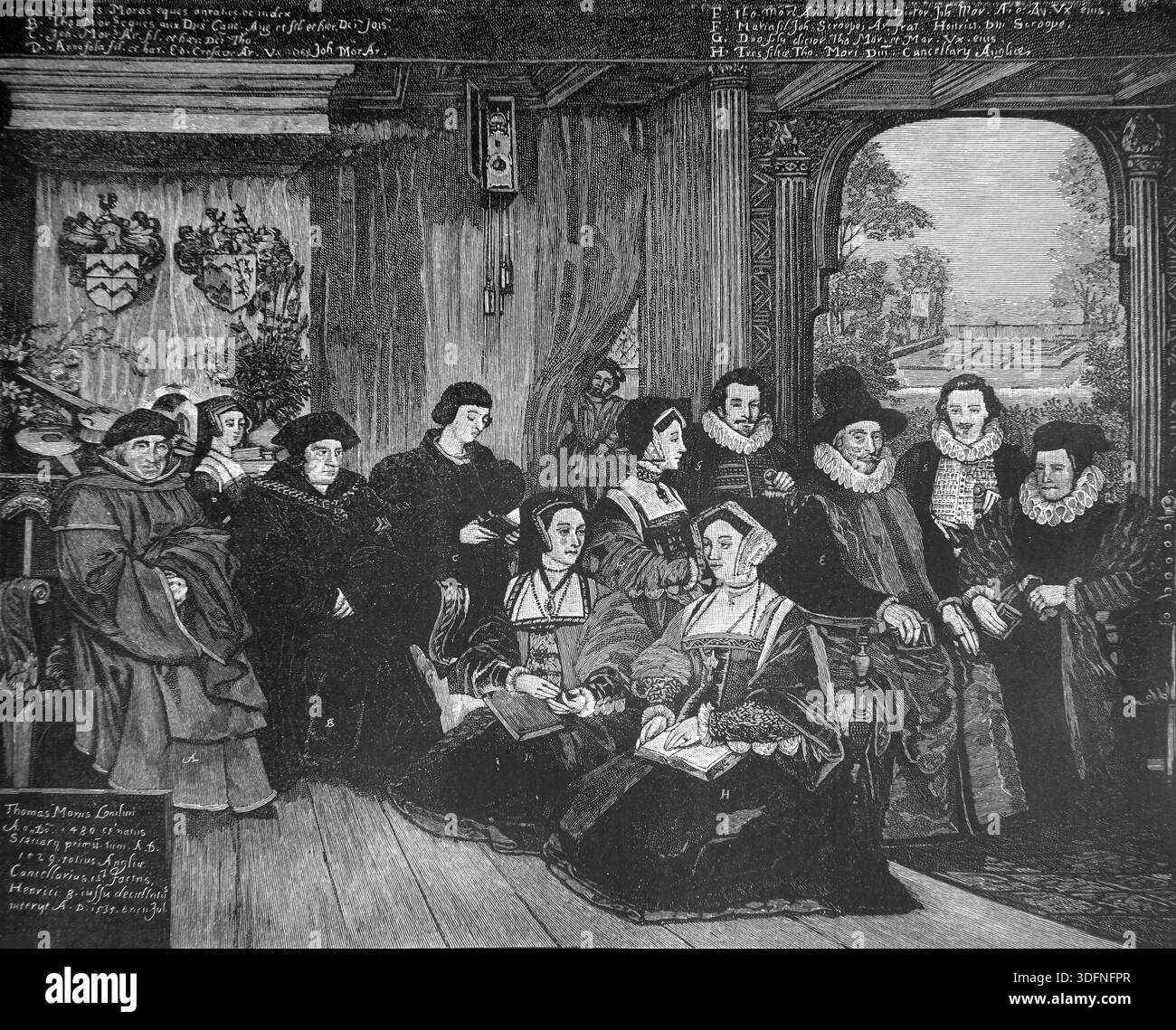 Sir thomas more family Black and White Stock Photos & Images - Alamy