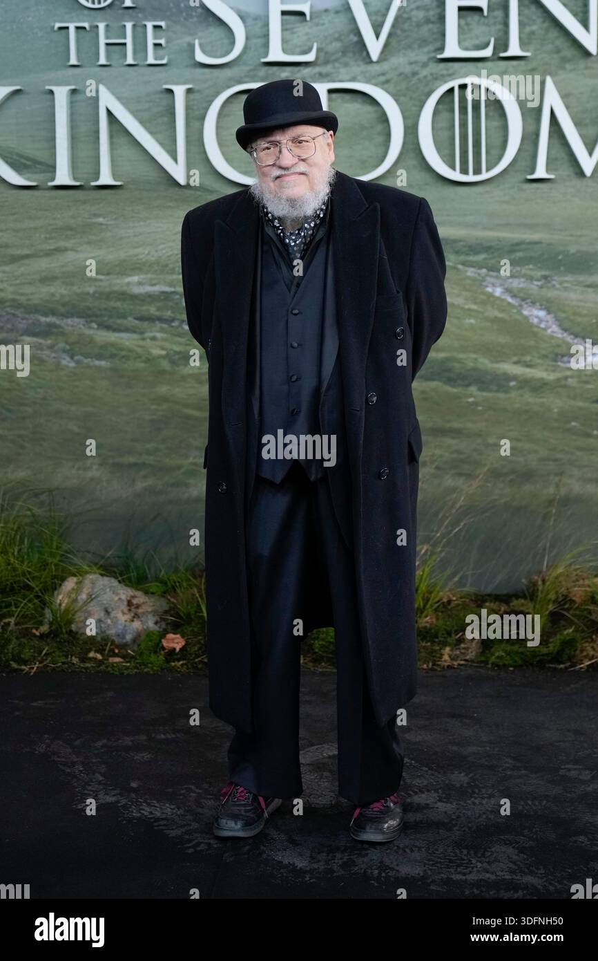 George R. R. Martin poses for photographers upon arrival at the World ...