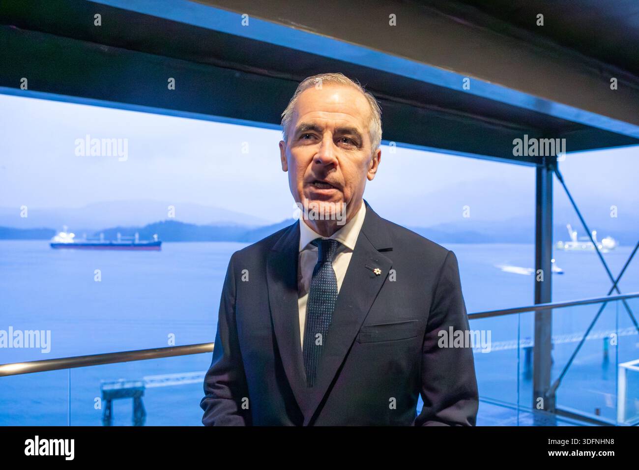 Prime Minister Mark Carney speaks after he met with Coastal First ...