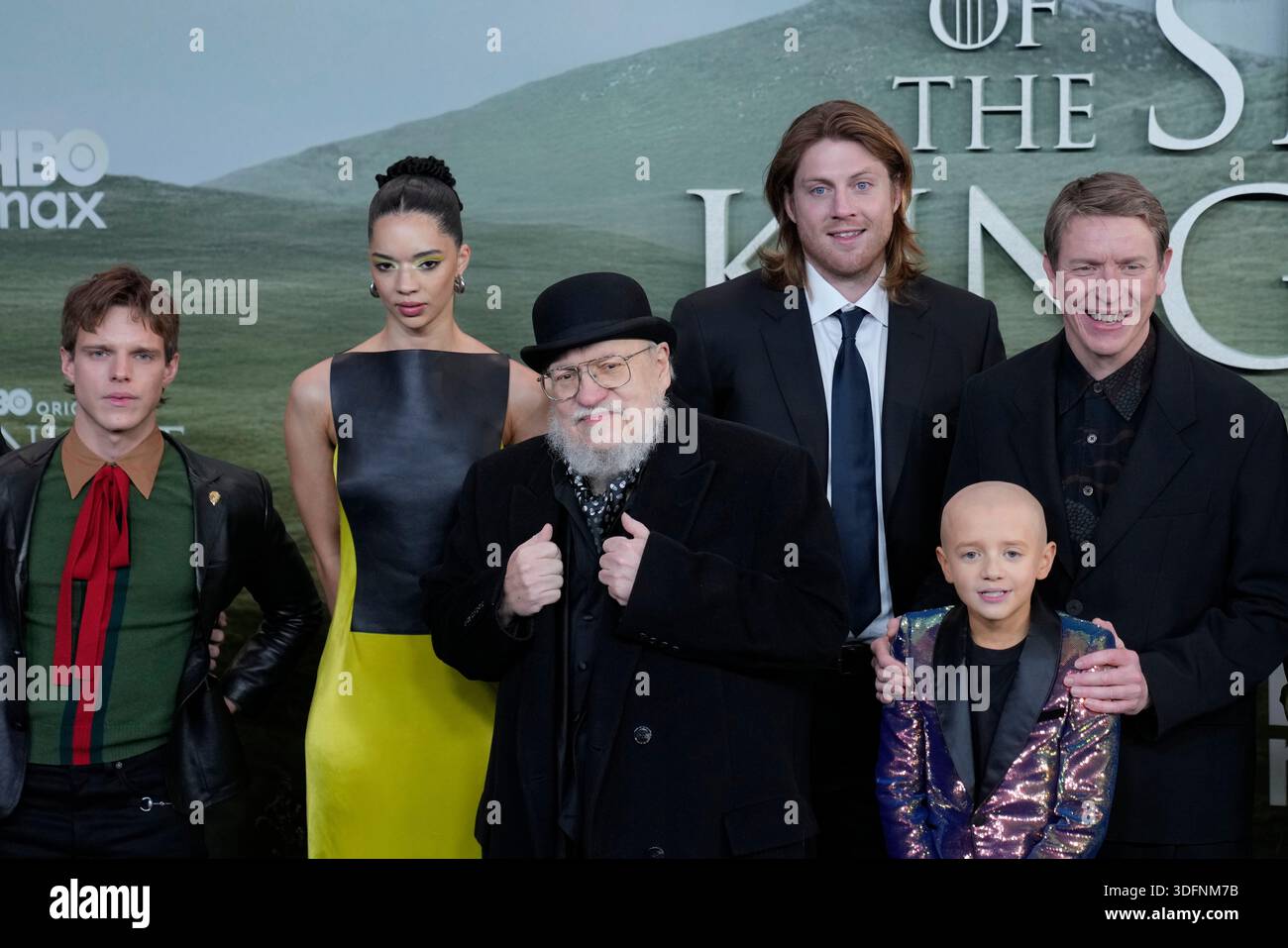 Finn Bennett, from left, Tanzyn Crawford, George R. R. Martin, Peter ...