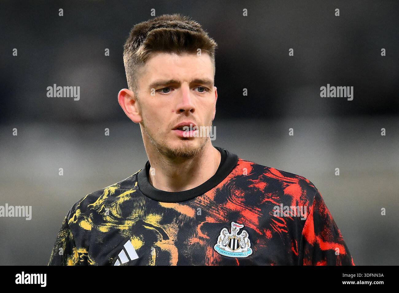 Newcastle United's Nick Pope warms up during the Carabao Cup Semi Final ...