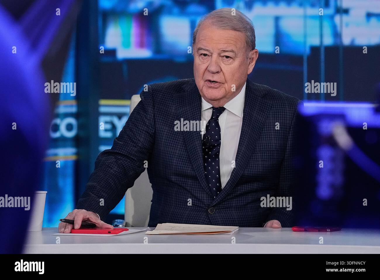 Stuart Varney appears during his program "Varney & Co." on the Fox ...