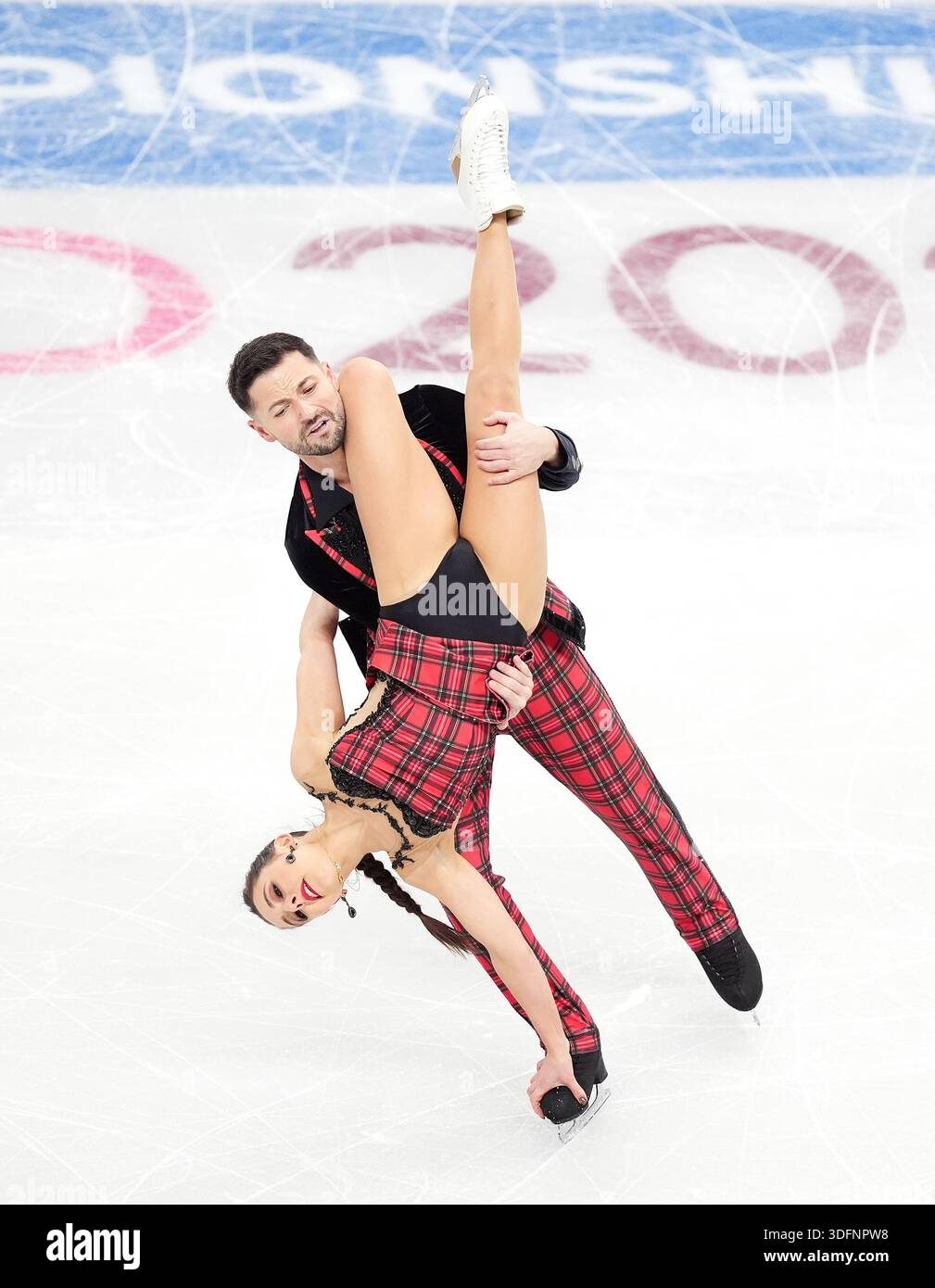 Great Britain's Lilah Fear and Lewis Gibson during the ISU European ...