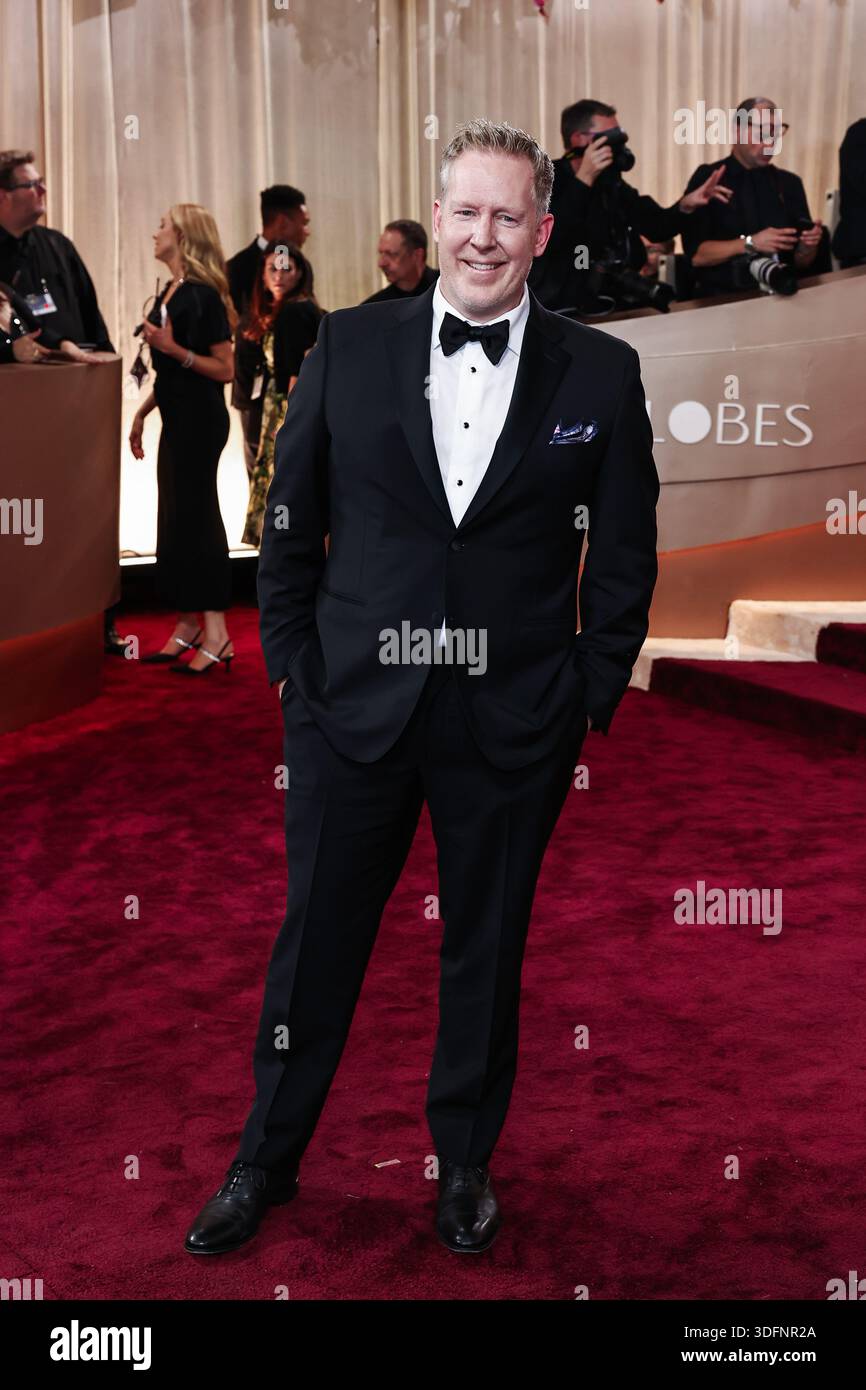 Jared Bush walking on the red carpet at The 83rd Annual Golden Globe ...