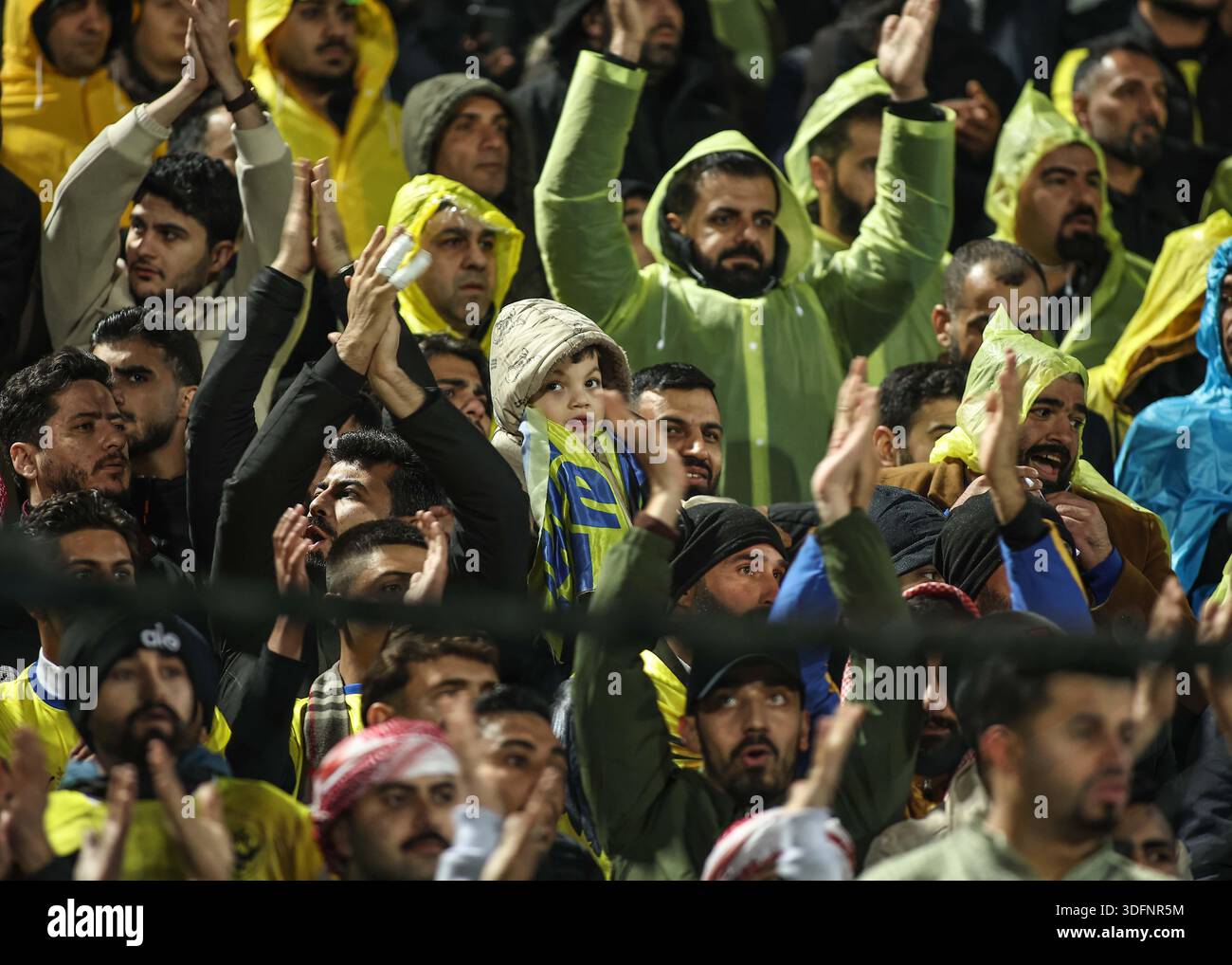 January 13, 2026, Erbil, Kurdistan Region, Iraq: Erbil SC supporters ...
