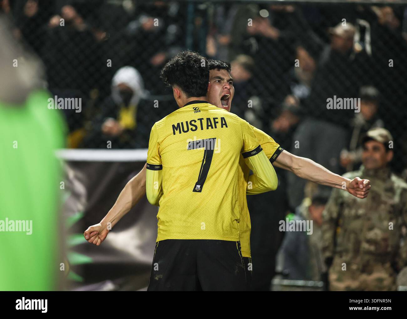 January 13, 2026, Erbil, Kurdistan Region, Iraq: Erbil SC supporters ...