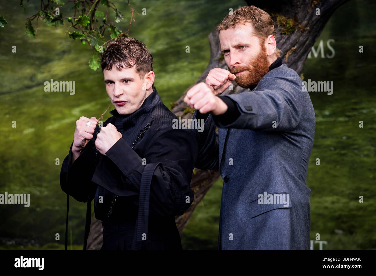 13 January 2026, Berlin: Shaun Thomas (l), actor, and Edward Ashley ...