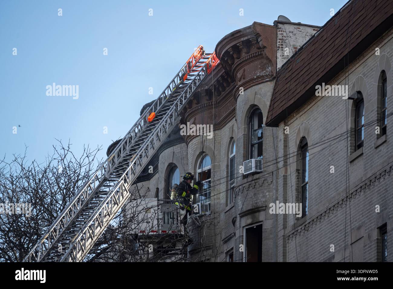Brooklyn, New York, USA, 13th Jan., 2026. New York City firefighters ...