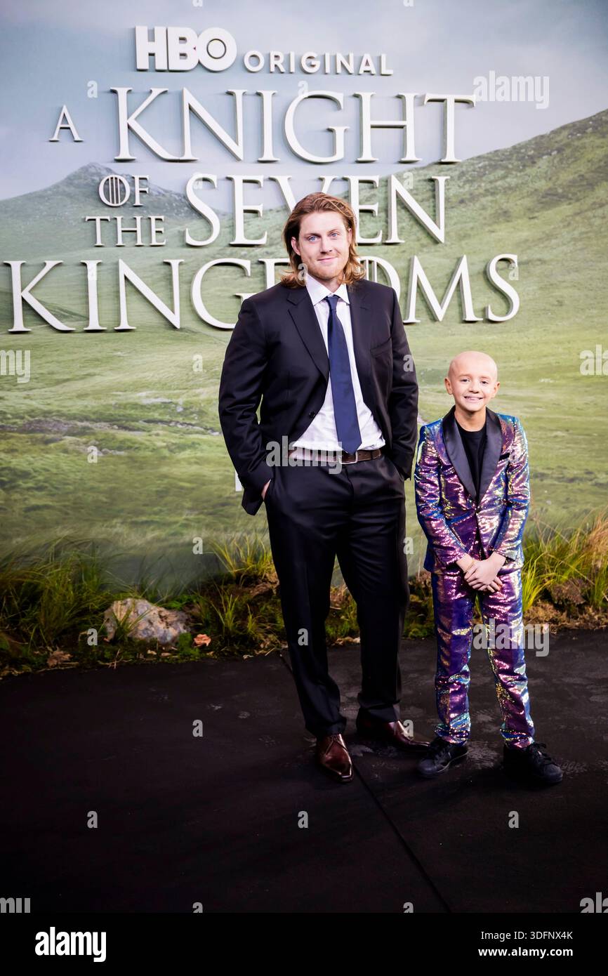 13 January 2026, Berlin: Peter Claffey (l), actor, and Dexter Sol ...