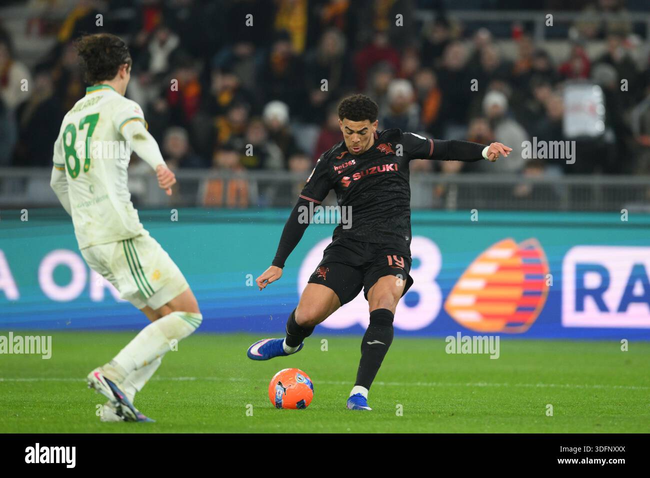 Olimpico Stadium, Rome, Italy - Che Adams of Torino FC scoring chance ...