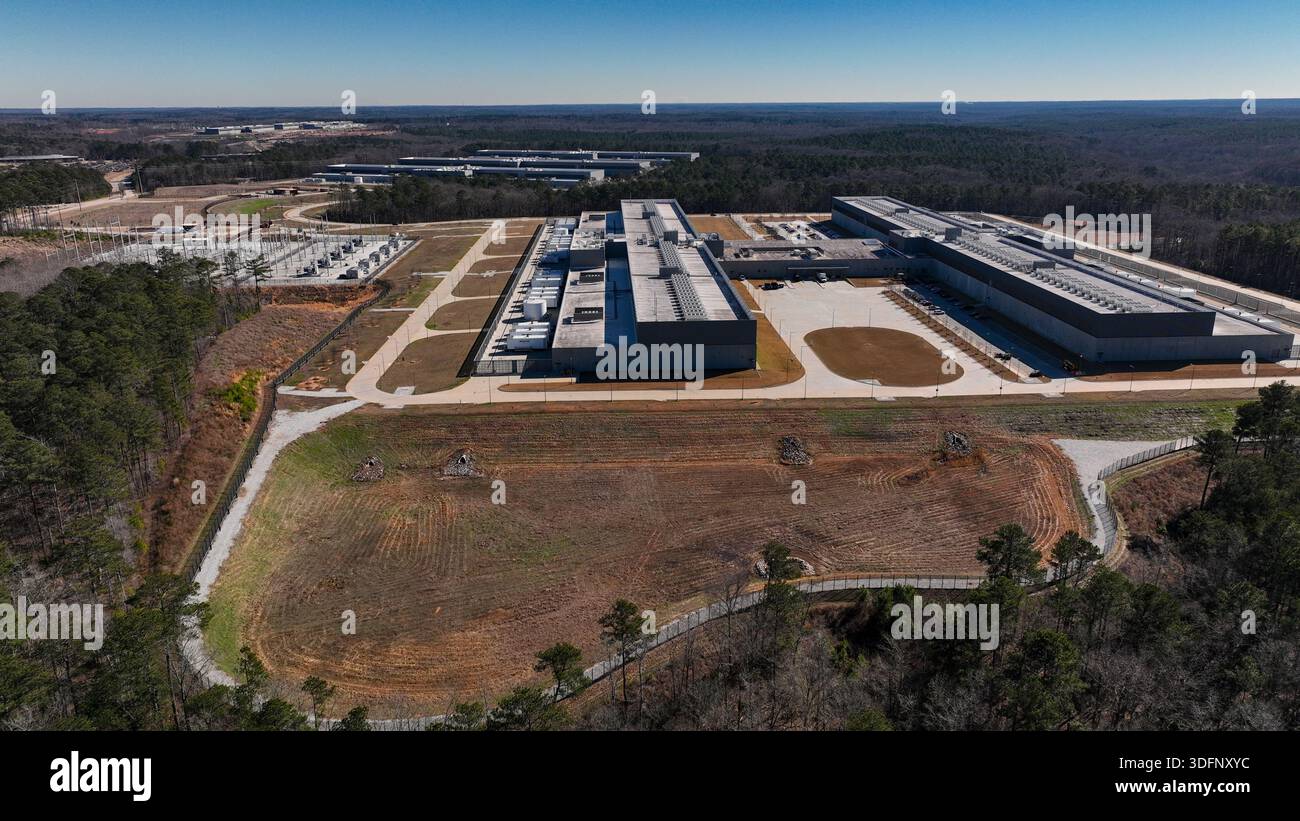 Meta's Stanton Springs Data Center is seen Tuesday, Jan. 13, 2026, in ...