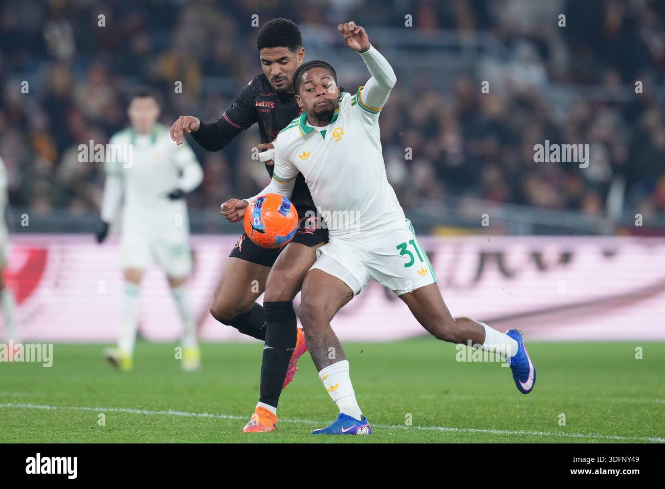 Torino’s Saul Coco Roma’s Leon Bailey during the Frecciarossa Italian ...