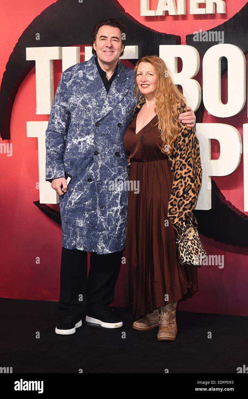 London, UK. 13 January 2026. Jonathan Ross and Jane Goldman attending ...