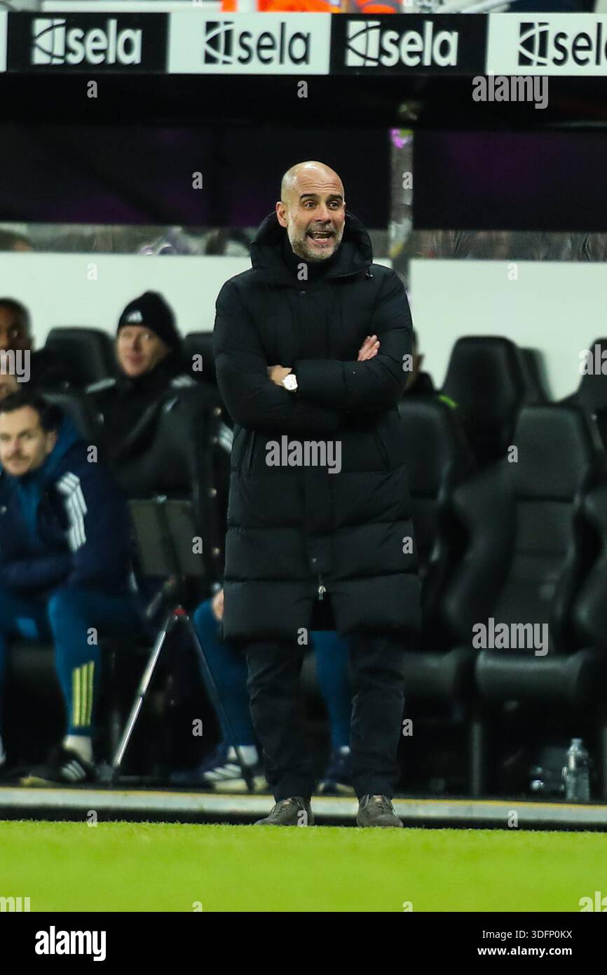 Pep Guardiola Manager Of Manchester City during the Newcastle United v ...
