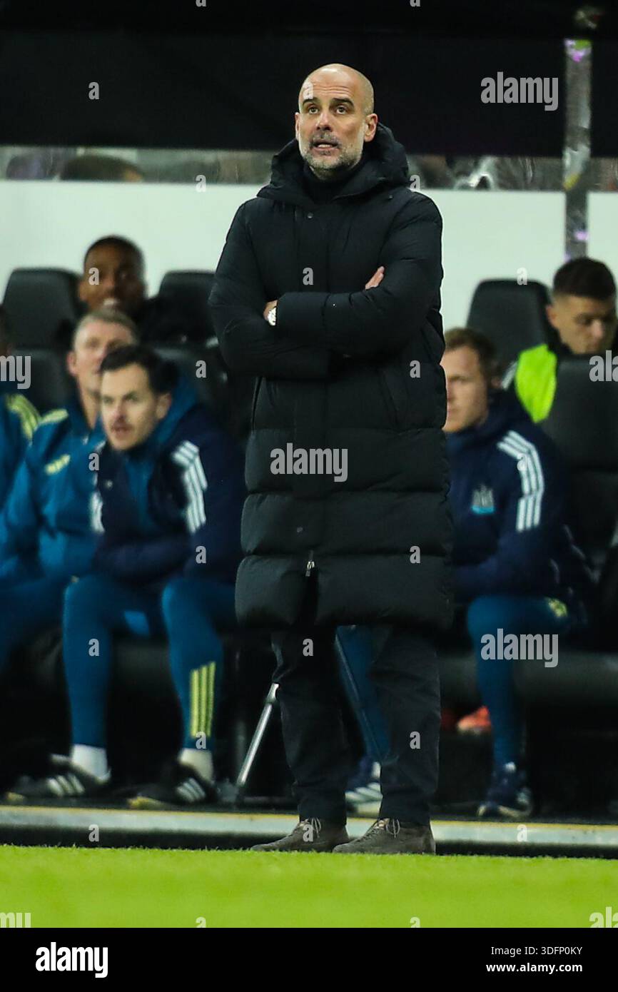 Pep Guardiola Manager Of Manchester City during the Newcastle United v ...