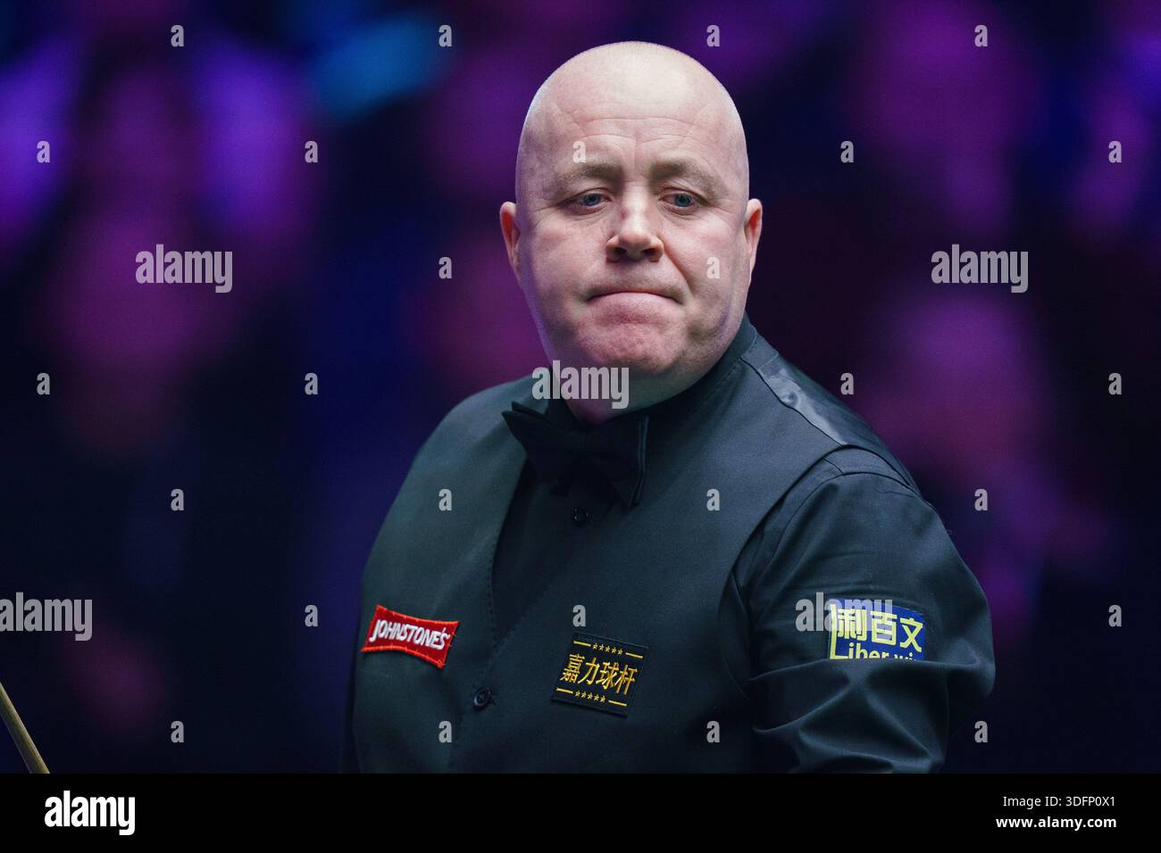 John Higgins during the round one match between John Higgins and Barry ...