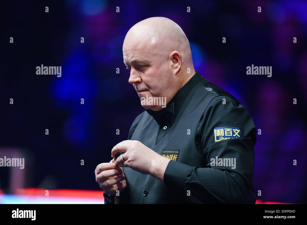 John Higgins during the round one match between John Higgins and Barry ...