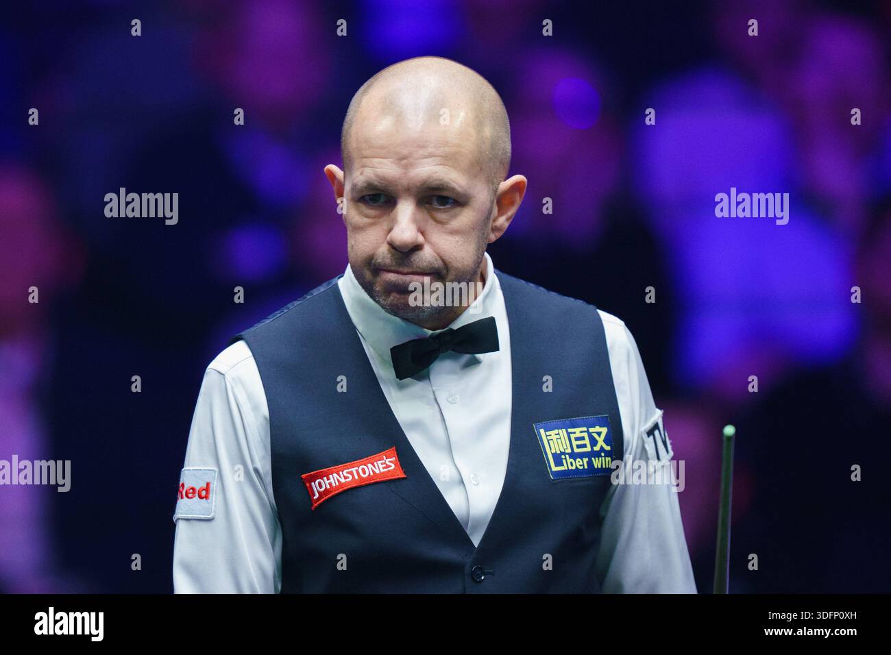 Barry Hawkins looks dejected during the round one match between John ...