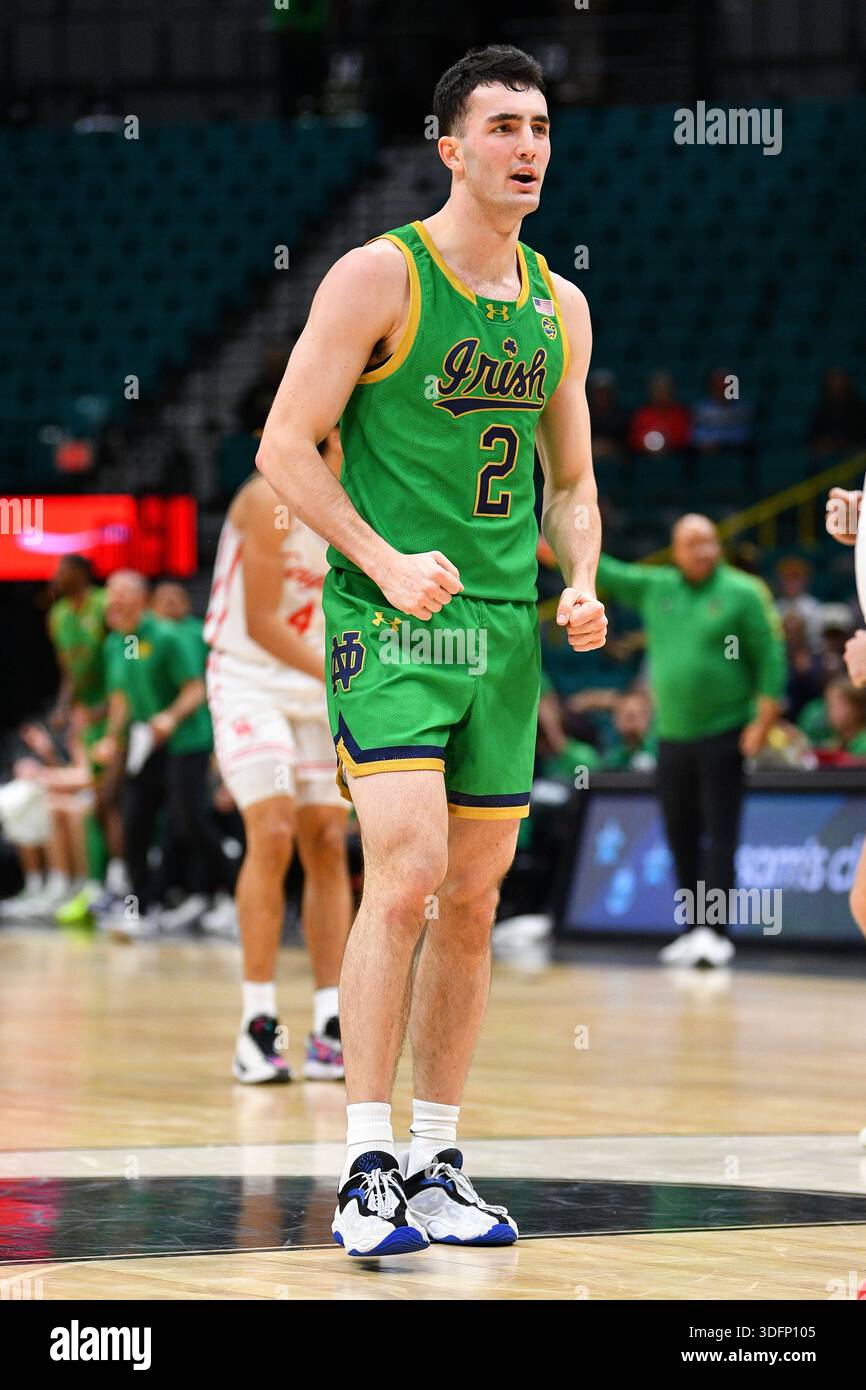 LAS VEGAS, NV - NOVEMBER 26: Notre Dame Fighting Irish guard Logan Imes ...