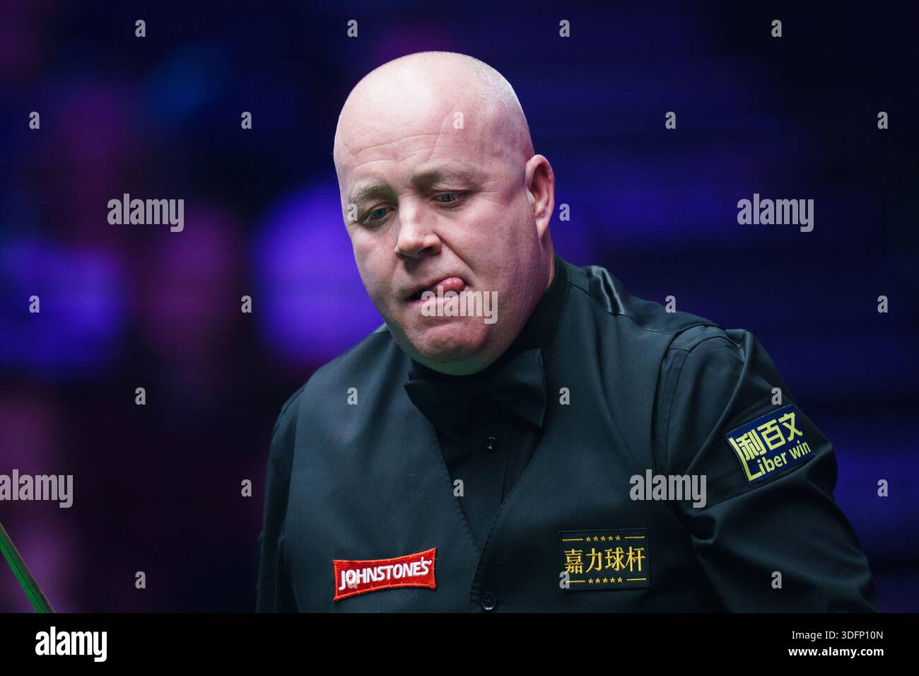 John Higgins during the round one match between John Higgins and Barry ...