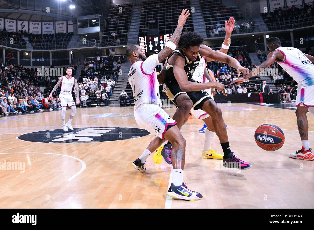 Action during the French championship, Betclic Elite basketball match ...