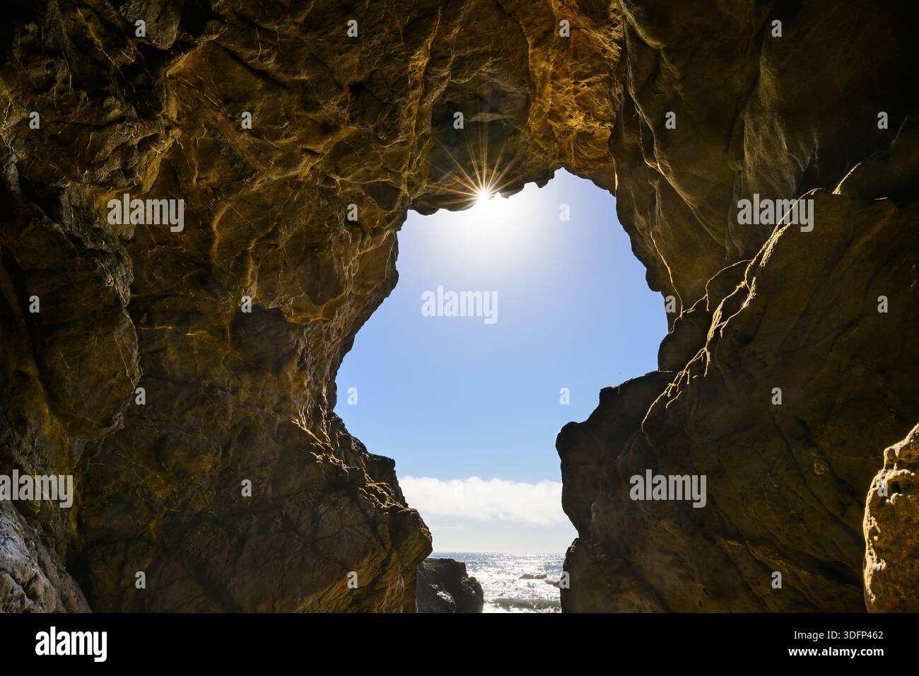 The Sea Cave of Leo Carillo State Park in Malibu Stock Photo - Alamy