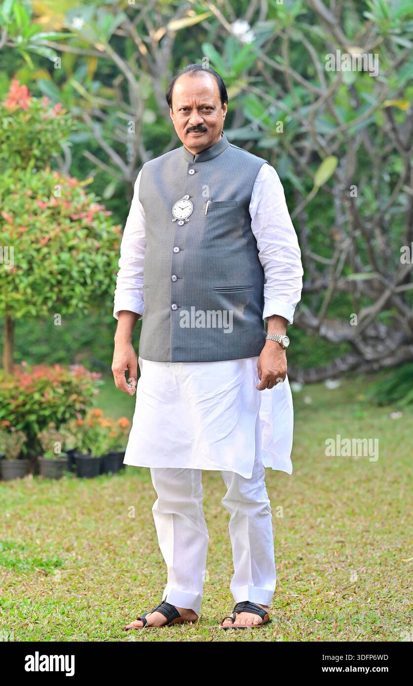 PUNE, INDIA - JANUARY 13: Maharashtra Dy CM and NCP Chief Ajit Pawar ...