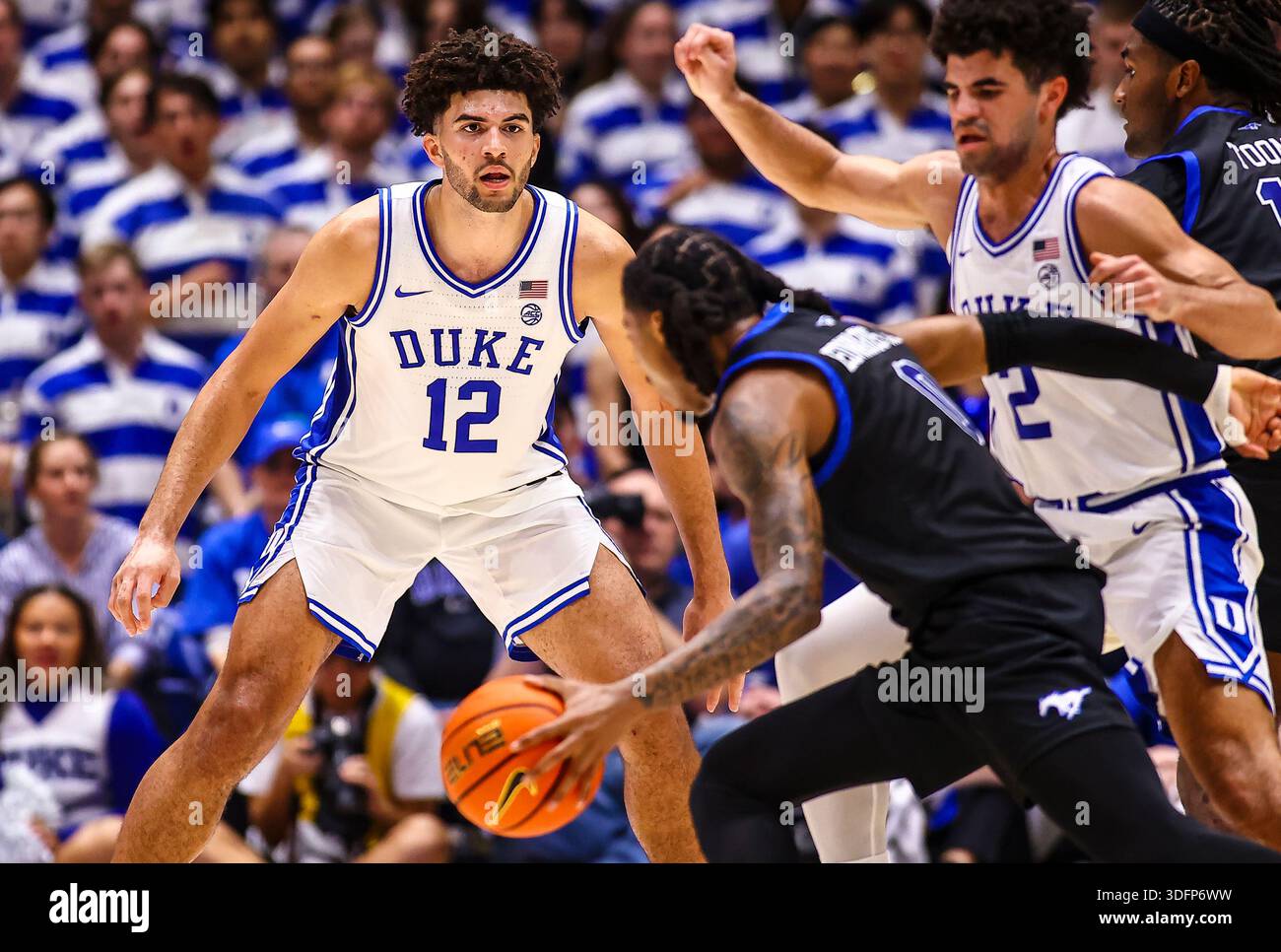 January 10, 2026: Duke University forward Cameron Boozer (12) playing ...