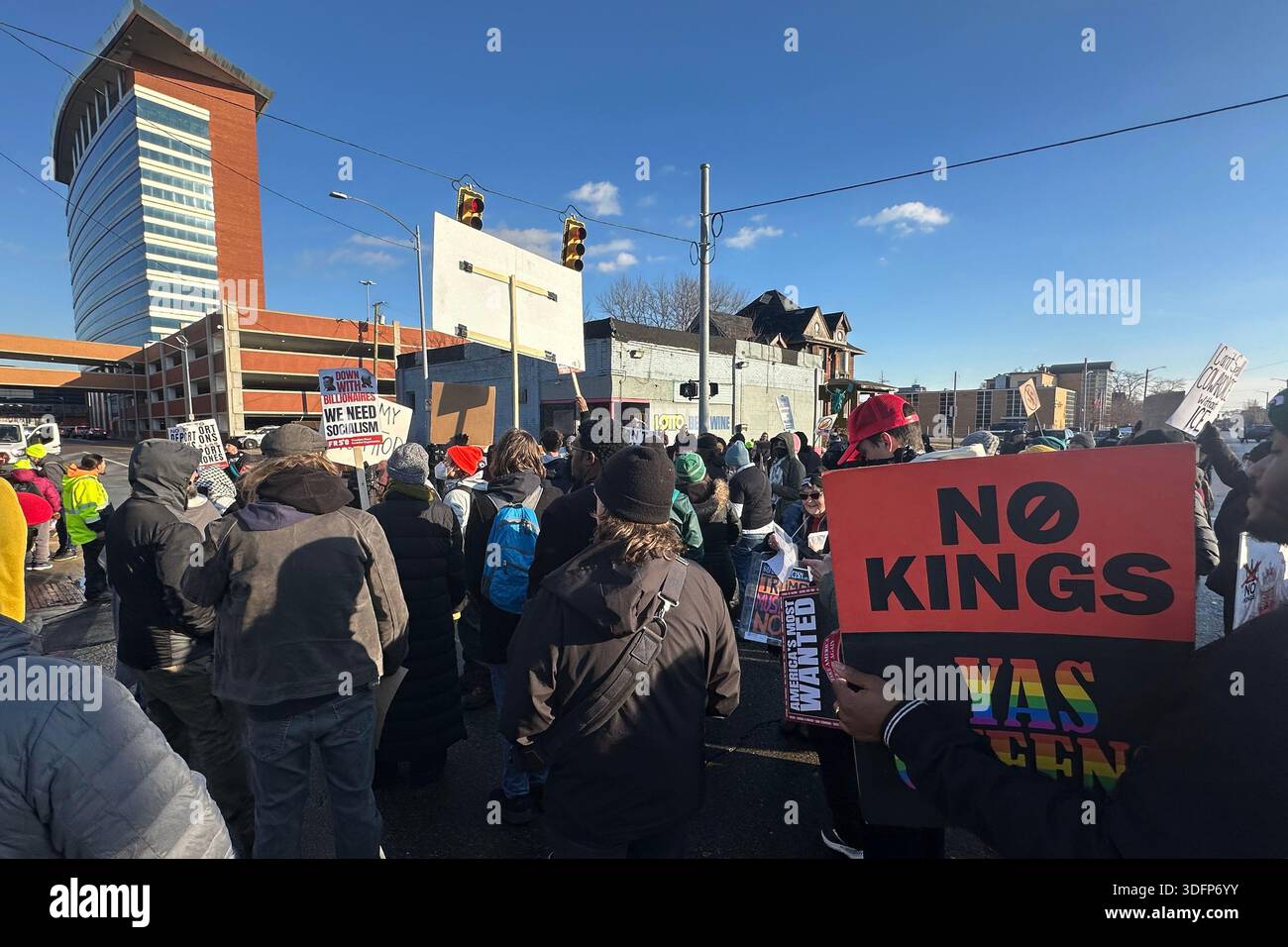 Protesters outside the Motor City Casino in Detroit, on Tuesday, Jan ...
