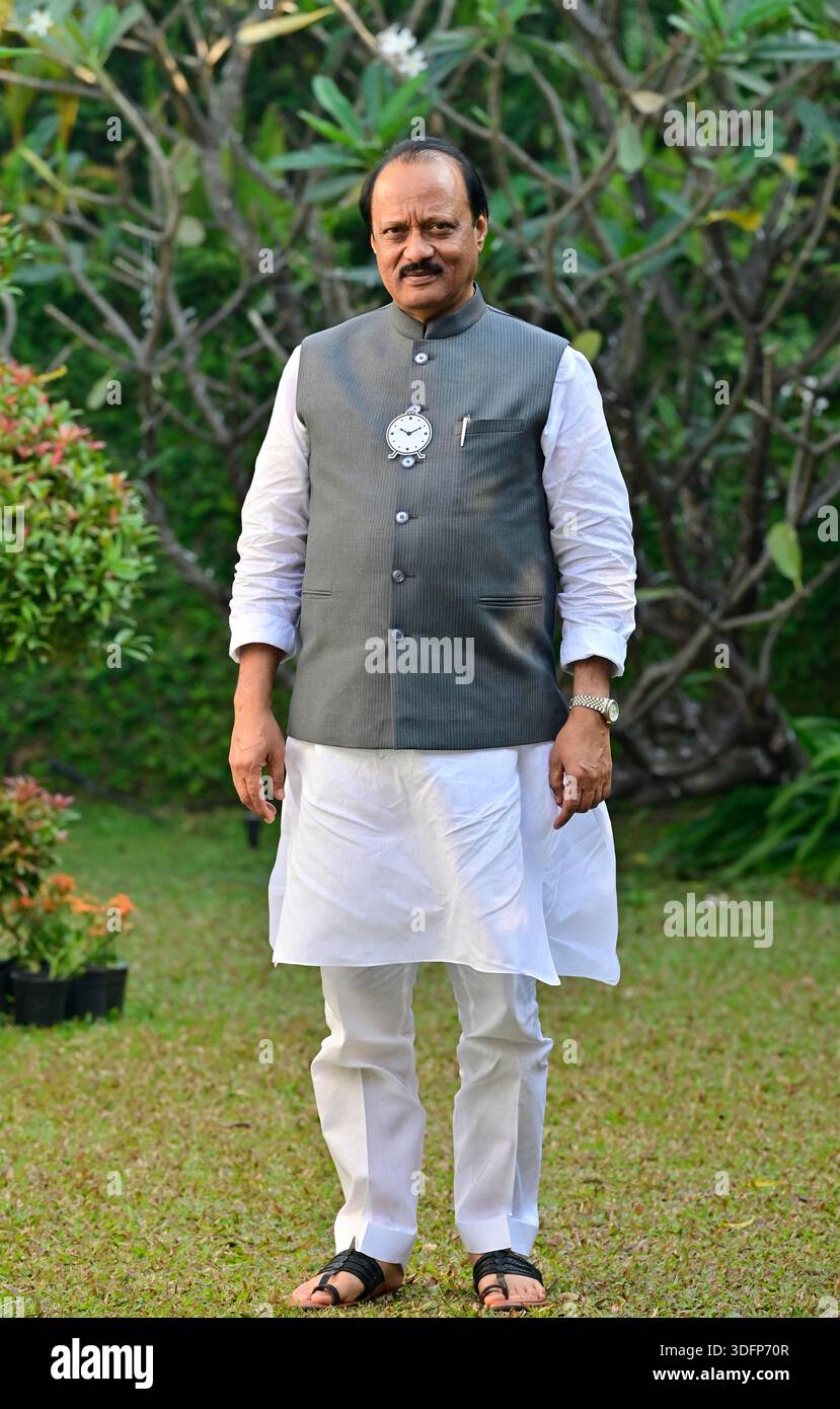 PUNE, INDIA - JANUARY 13: Maharashtra Dy CM and NCP Chief Ajit Pawar ...