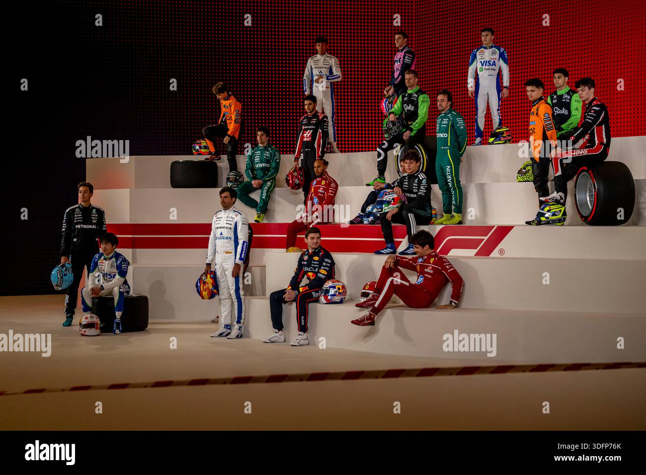 Sakhir, Bahrain, 26 Feb 2025, Charles Leclerc, from Monaco competes for ...