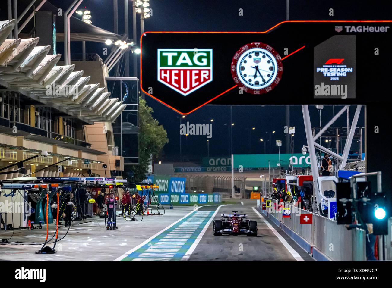 Sakhir, Bahrain, 26 Feb 2025, Charles Leclerc, from Monaco competes for ...