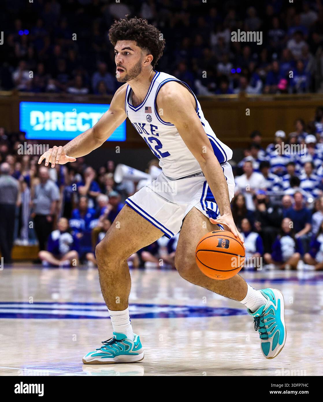January 10, 2026: Duke University forward Cameron Boozer (12) brings ...