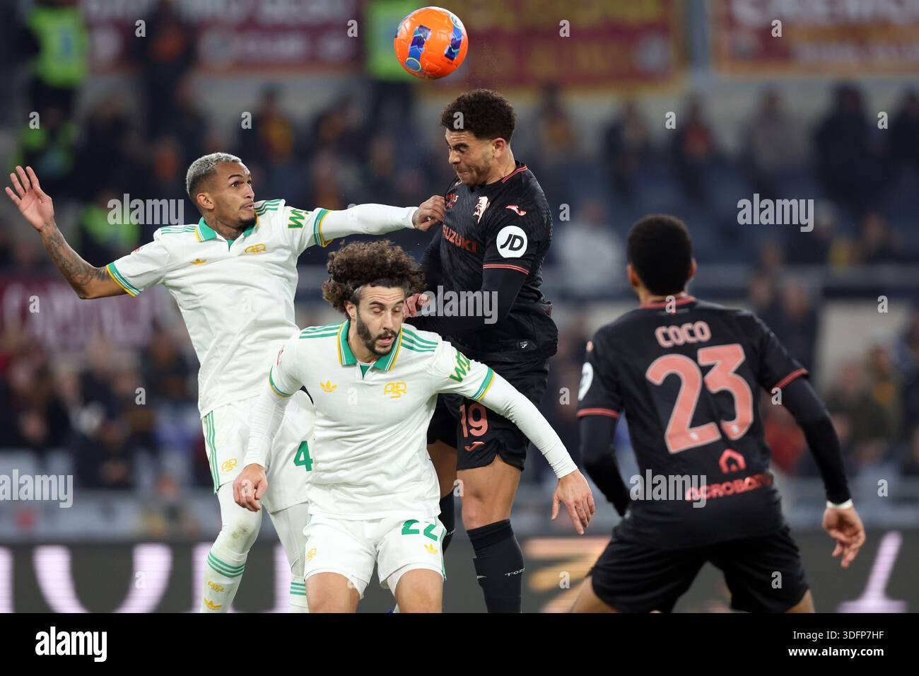 Rome, Italy - January 13, 2026: Wesley of A.S. Roma , Che' Adams of ...