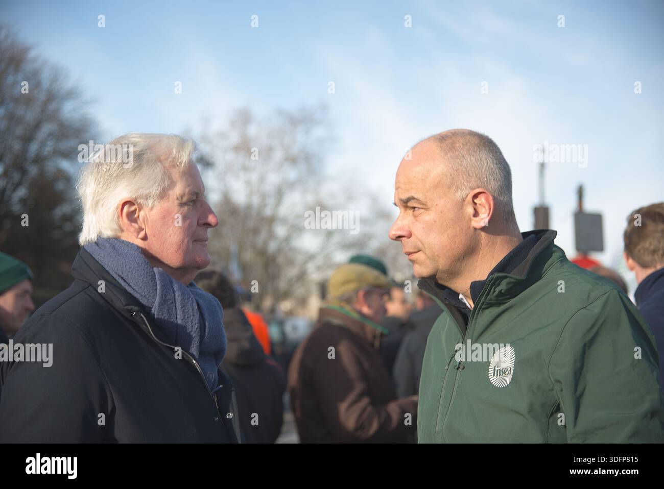 Paris, France. 13th Jan, 2026. MP Michel Barnier in conversation with ...
