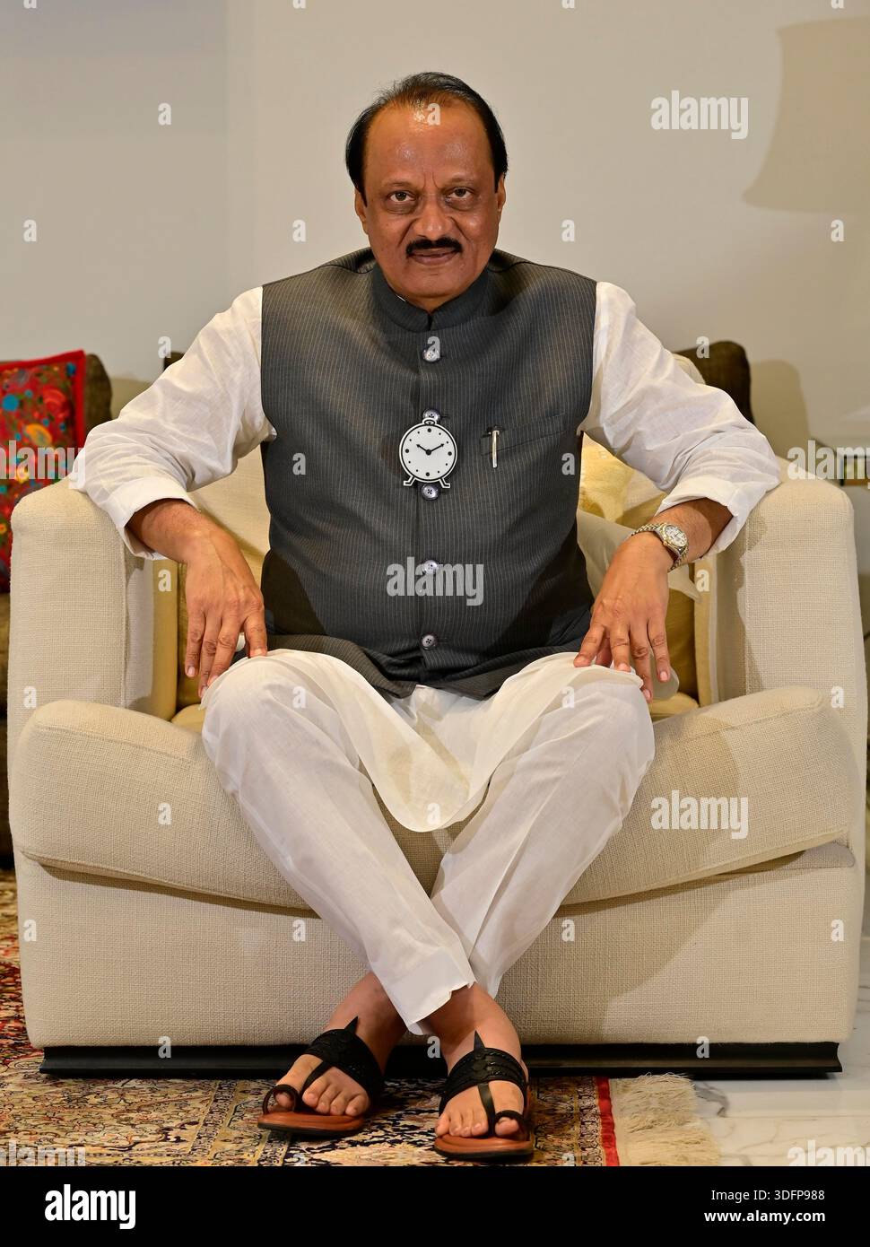 PUNE, INDIA - JANUARY 13: Maharashtra Dy CM and NCP Chief Ajit Pawar ...