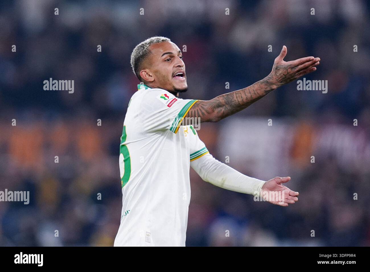 Wesley of AS Roma gestures during the Coppa Italia match between AS ...