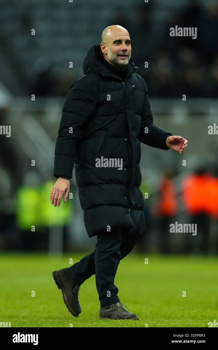 Pep Guardiola Manager Of Manchester City during the Newcastle United v ...