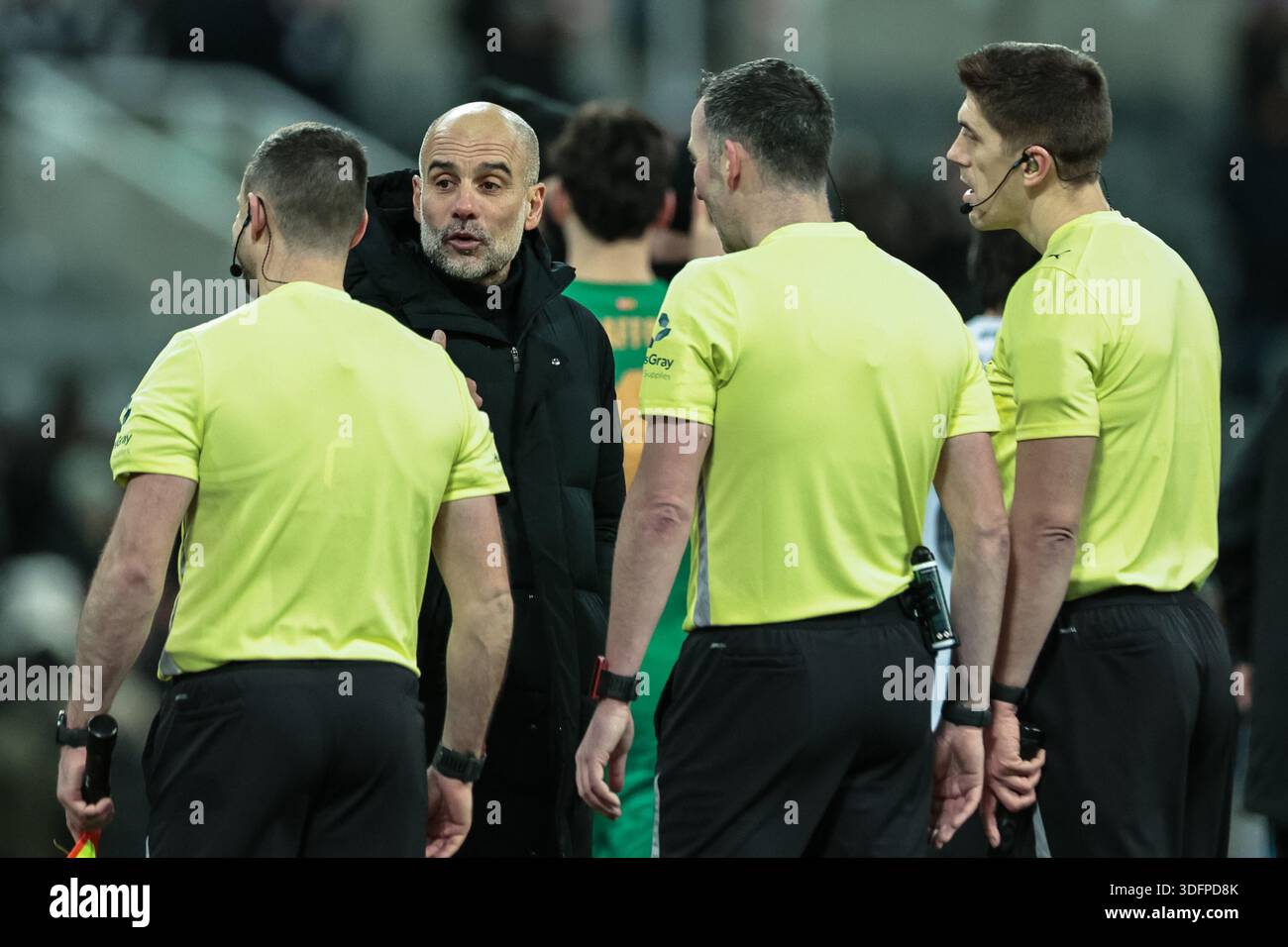 Newcastle, UK. 13th Jan, 2026. Pep Guardiola manager of Manchester City ...