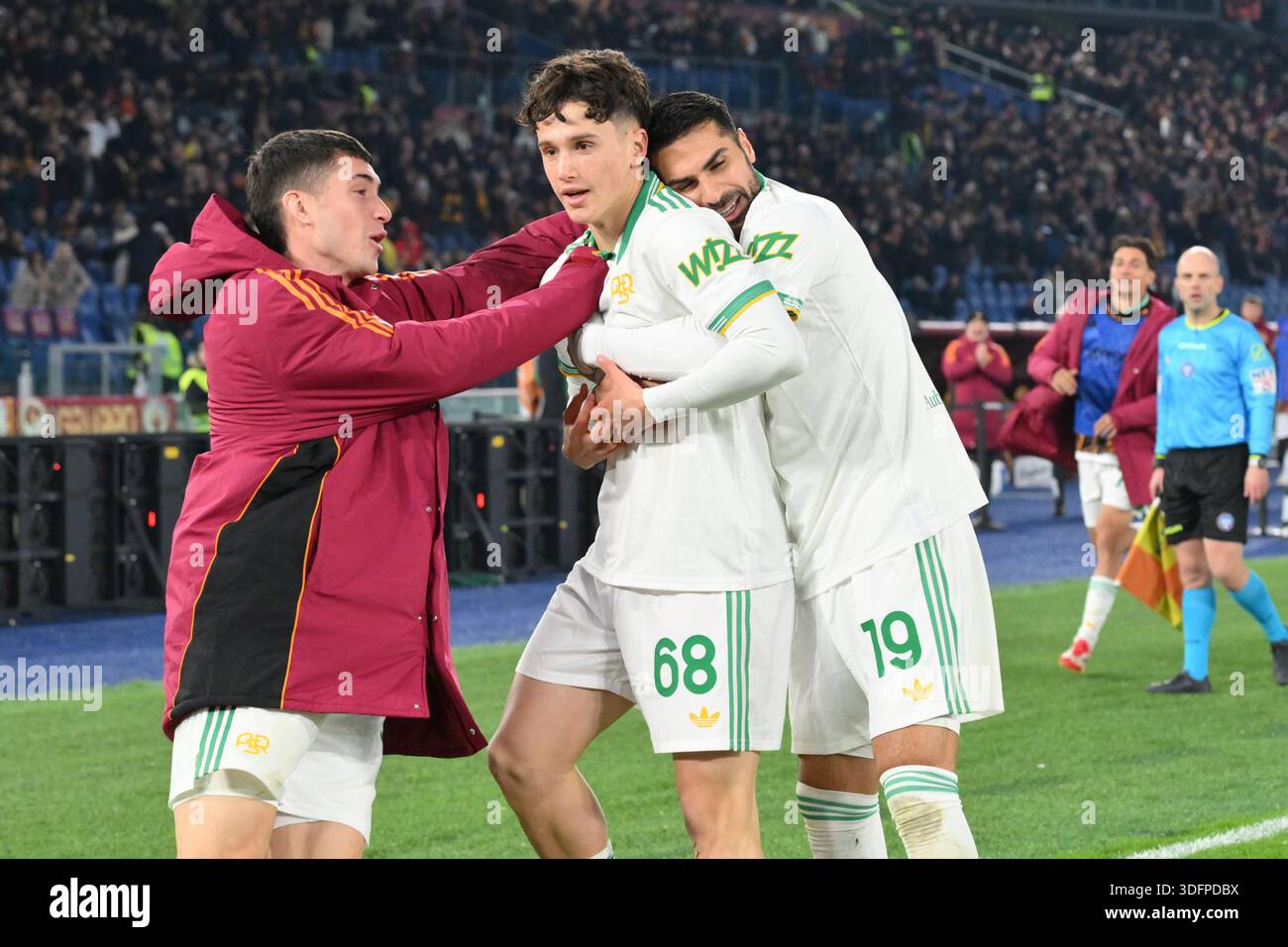 Olimpico Stadium, Rome, Italy - Antonio Arena of AS Roma scores the ...